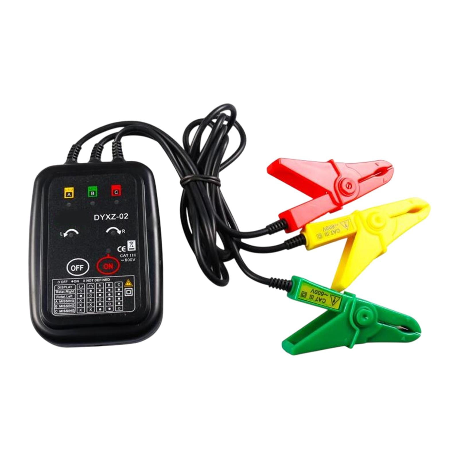 lacooooppia Phase Sequence Tester Electrical Phase Testing Device 3 ...