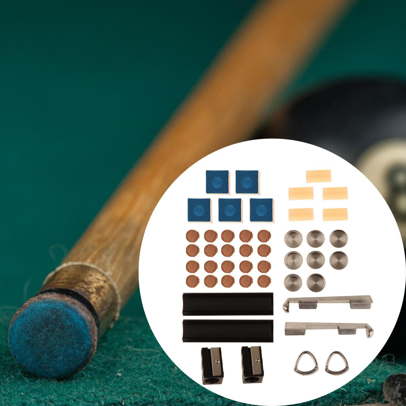 lacooooppia Pool Cue Repair Tools Billiards Accessories with 5 Chalk ...