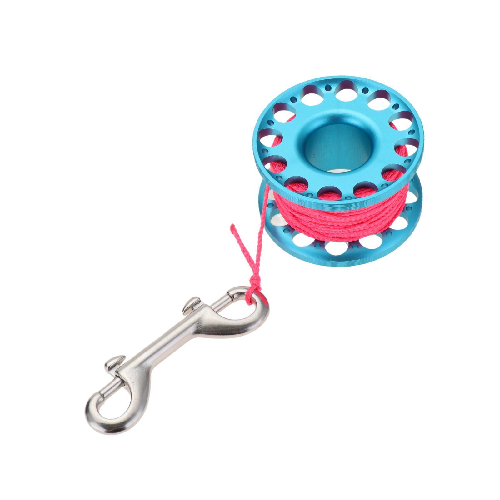 lacooooppia Scuba Diving Reel with Stainless Steel Double End Bolt Snap ...