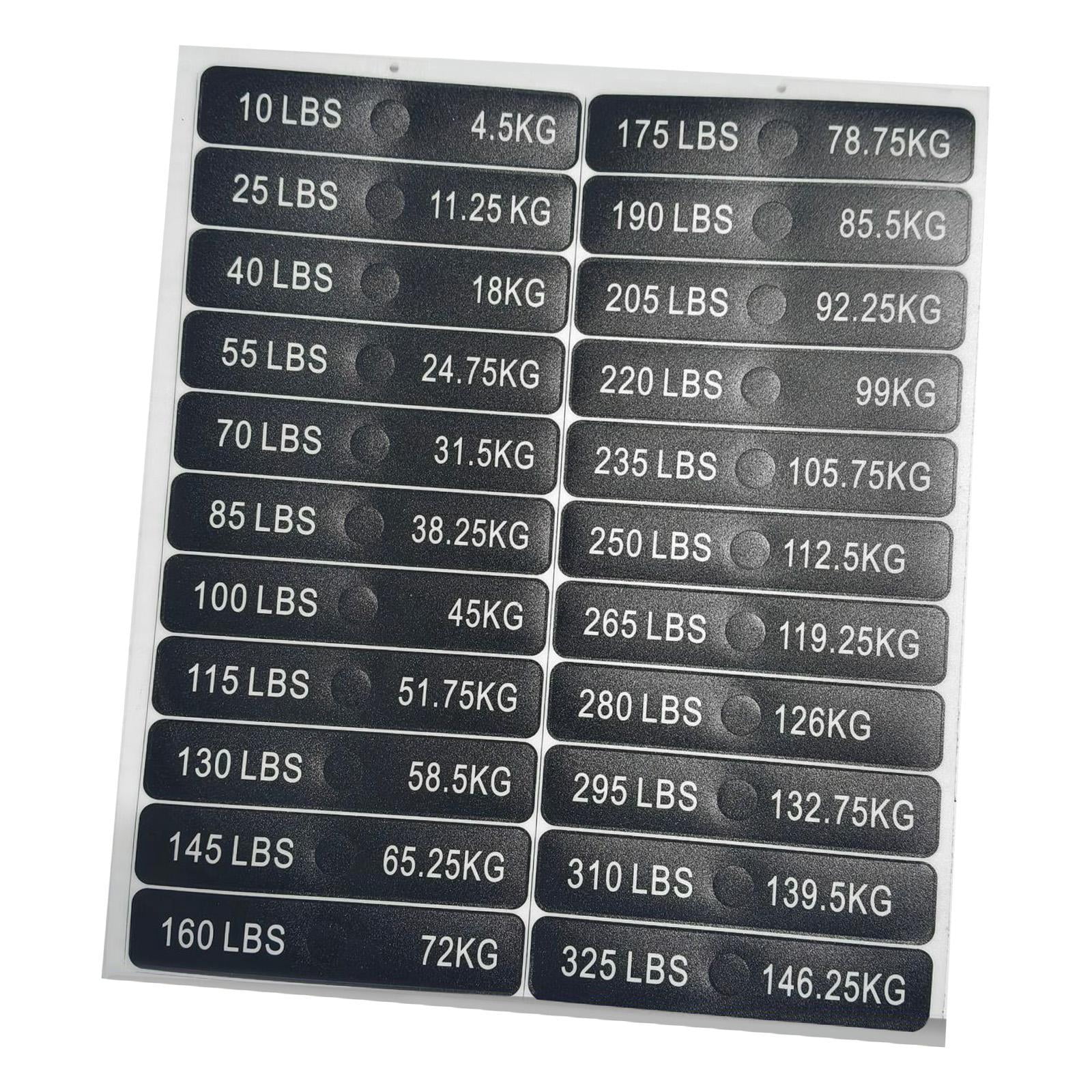 lacooooppia Weight Stack Labels Gym Equipment Weight Stack Labels ...