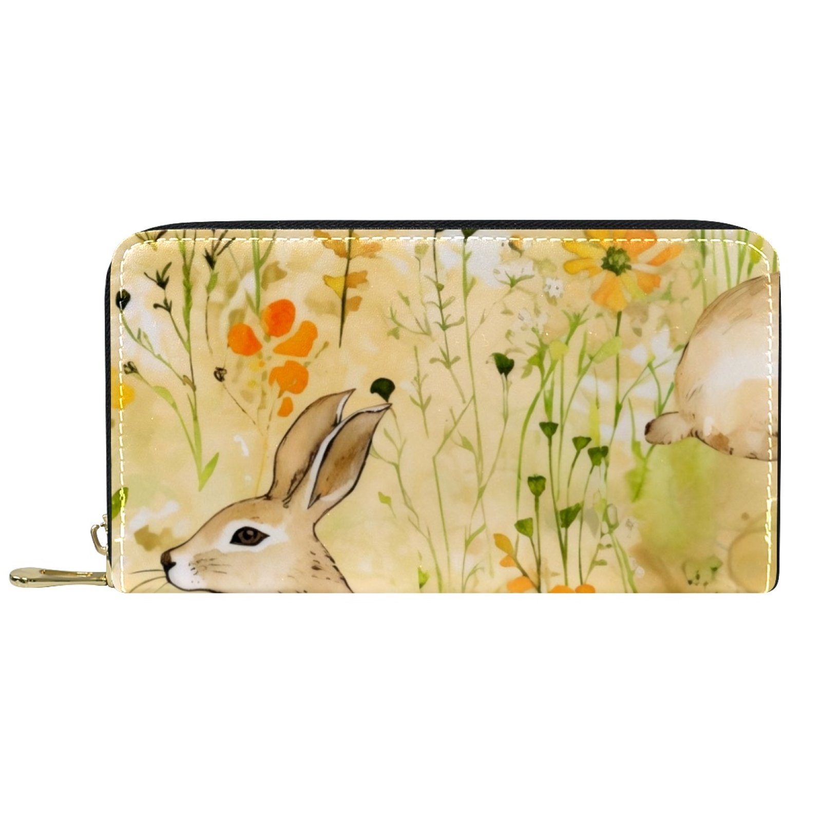 Ladies Leather Large Wallets with Zippeor for Women And Girls,Animal ...