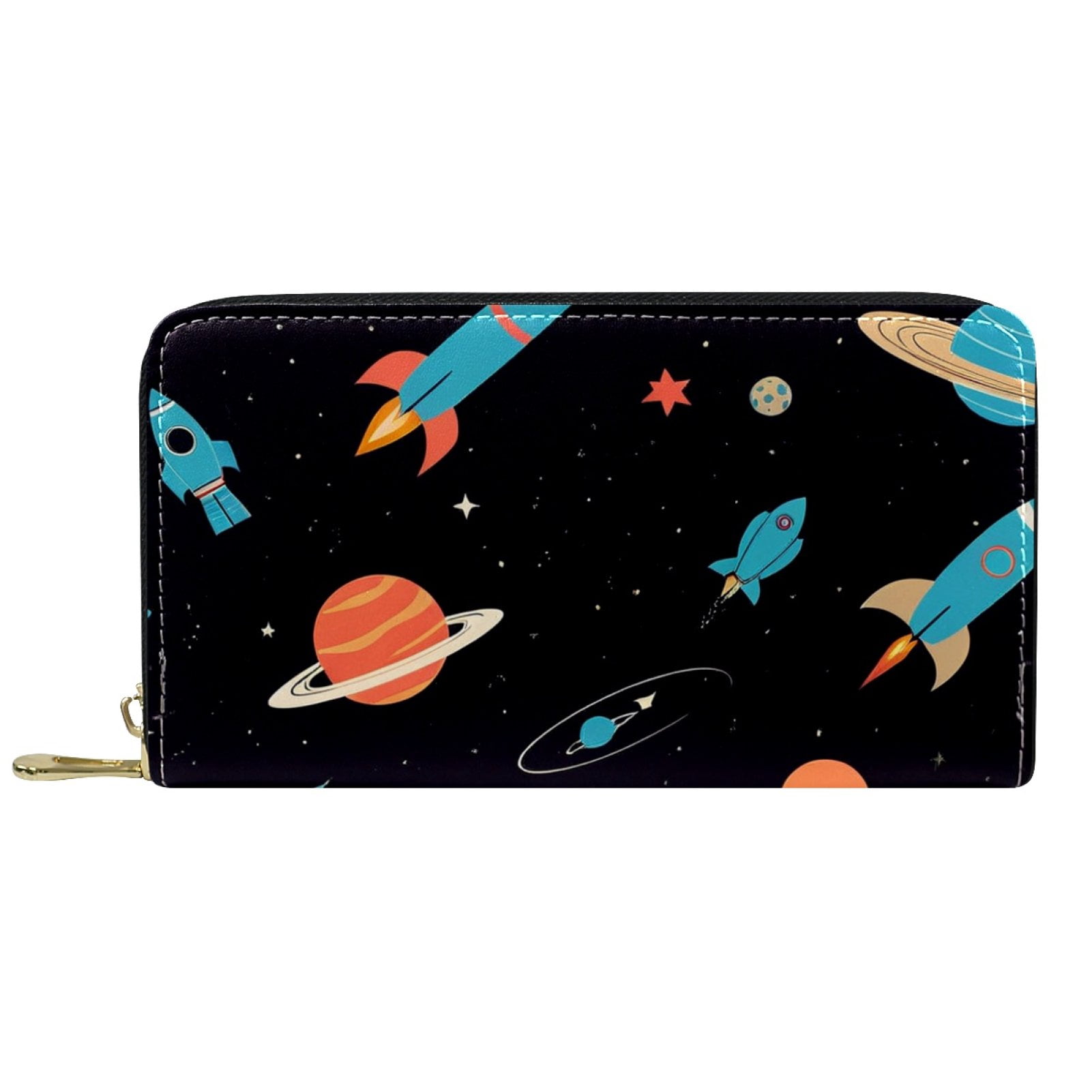 Ladies Leather Large Wallets with Zippeor for Women And Girls,Cartoon ...