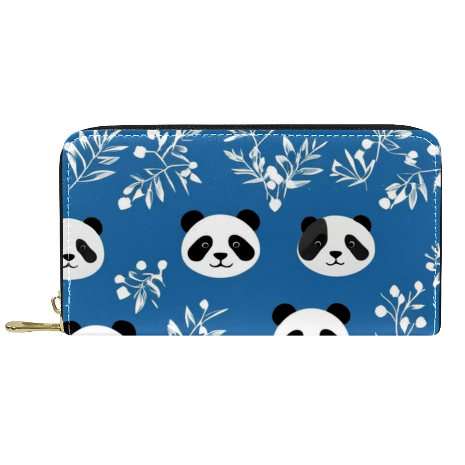 Ladies Leather Large Wallets with Zippeor for Women And Girls,Panda ...