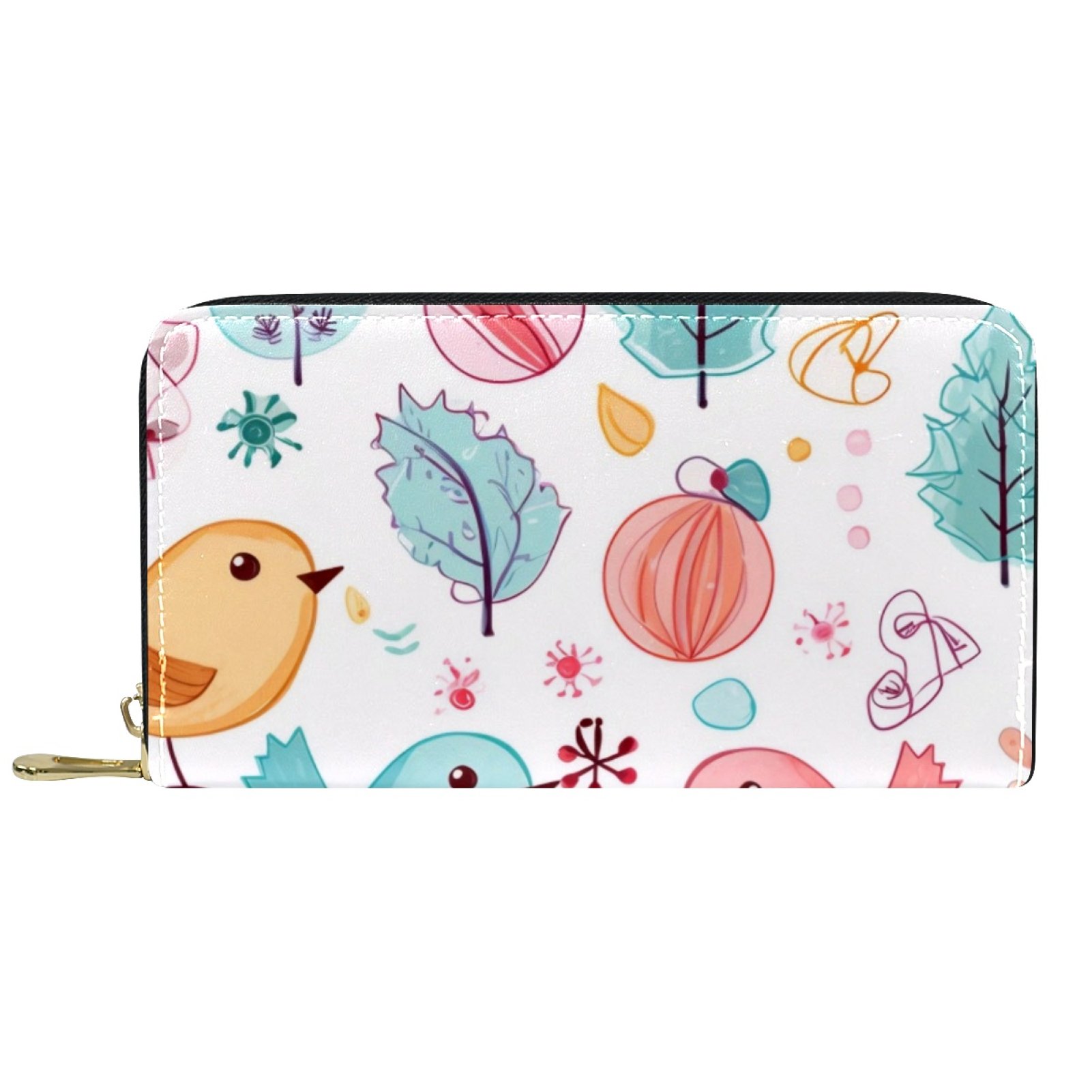 Ladies Leather Large Wallets with Zippeor for Women And Girls,Spring ...