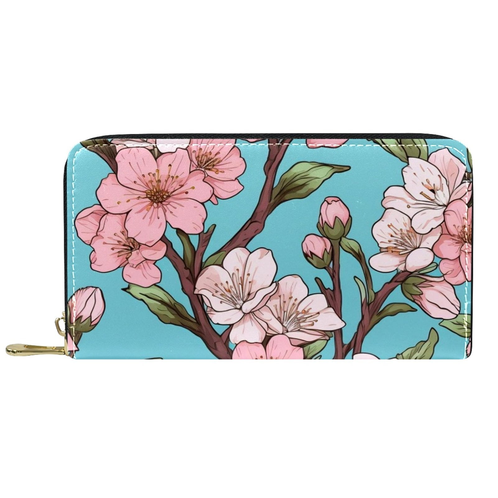 Ladies Leather Large Wallets with Zippeor for Women And Girls,Spring ...