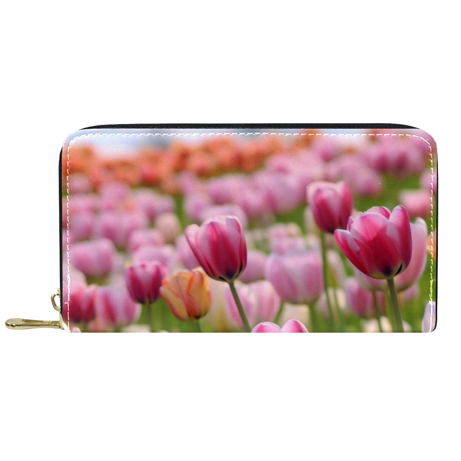 Ladies Leather Large Wallets with Zippeor for Women And Girls,Spring ...