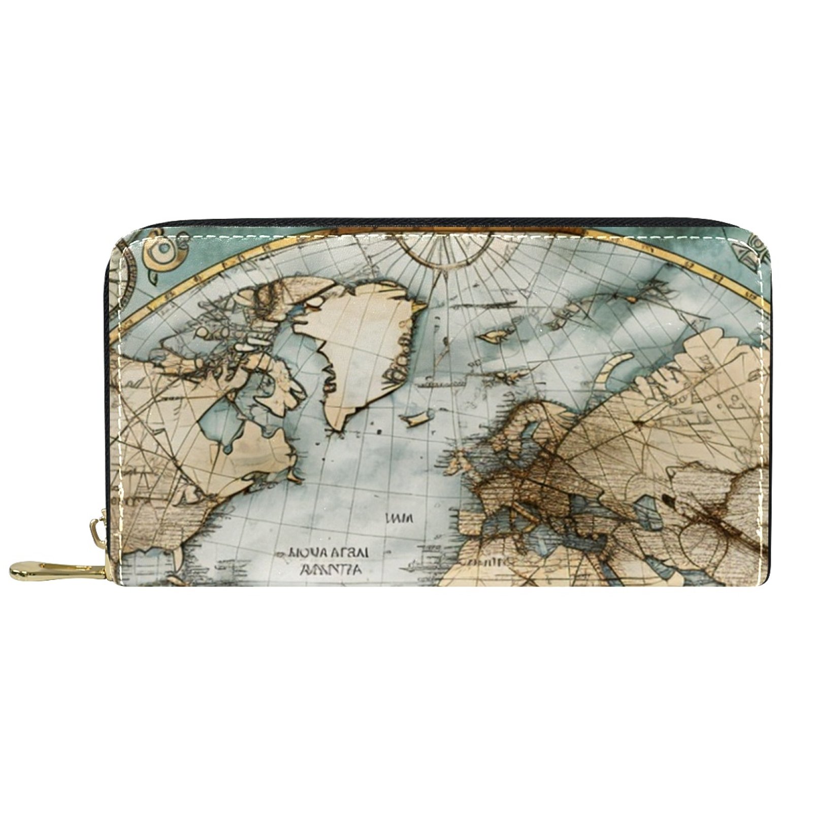 Ladies Leather Large Wallets with Zippeor for Women And Girls,Vintage ...