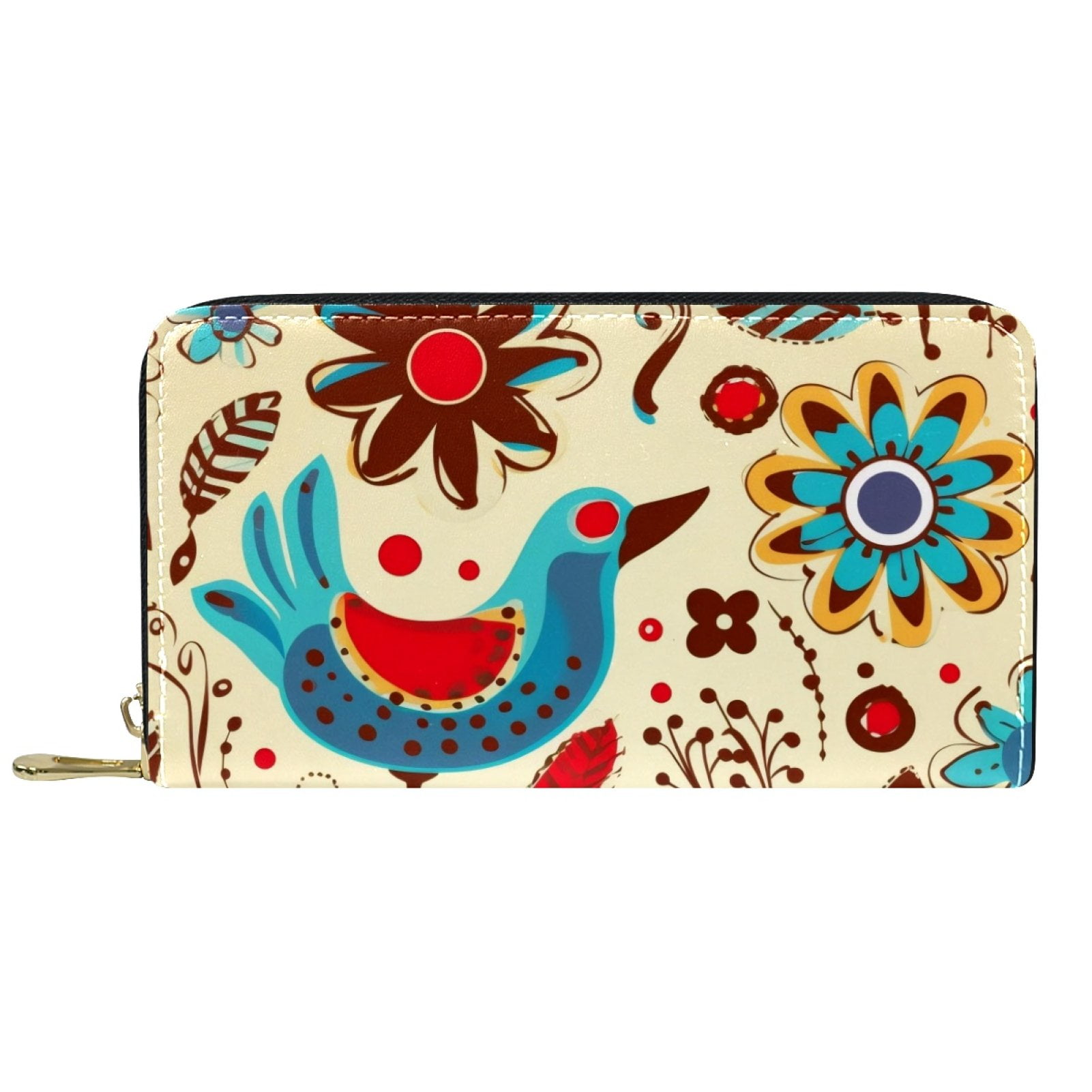 ladies Leather large wallets with Zippeor for women And Girls,Vintage ...