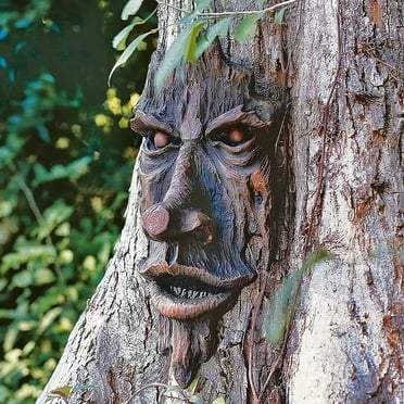 6-Piece Tree Face Set Whimsical Outdoor Garden Decoration by Hilarious ...