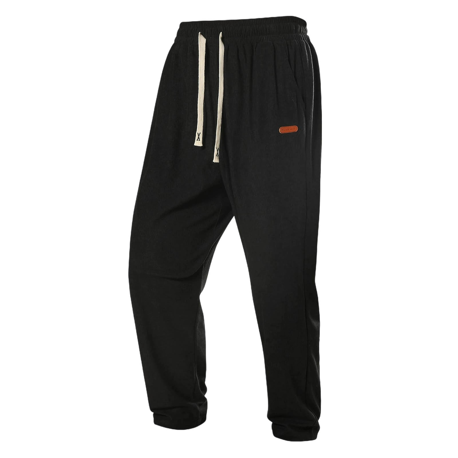 laiqvcdr Men's Versatile Casual Pants Relaxed Fit Joggers Soft Stretch ...