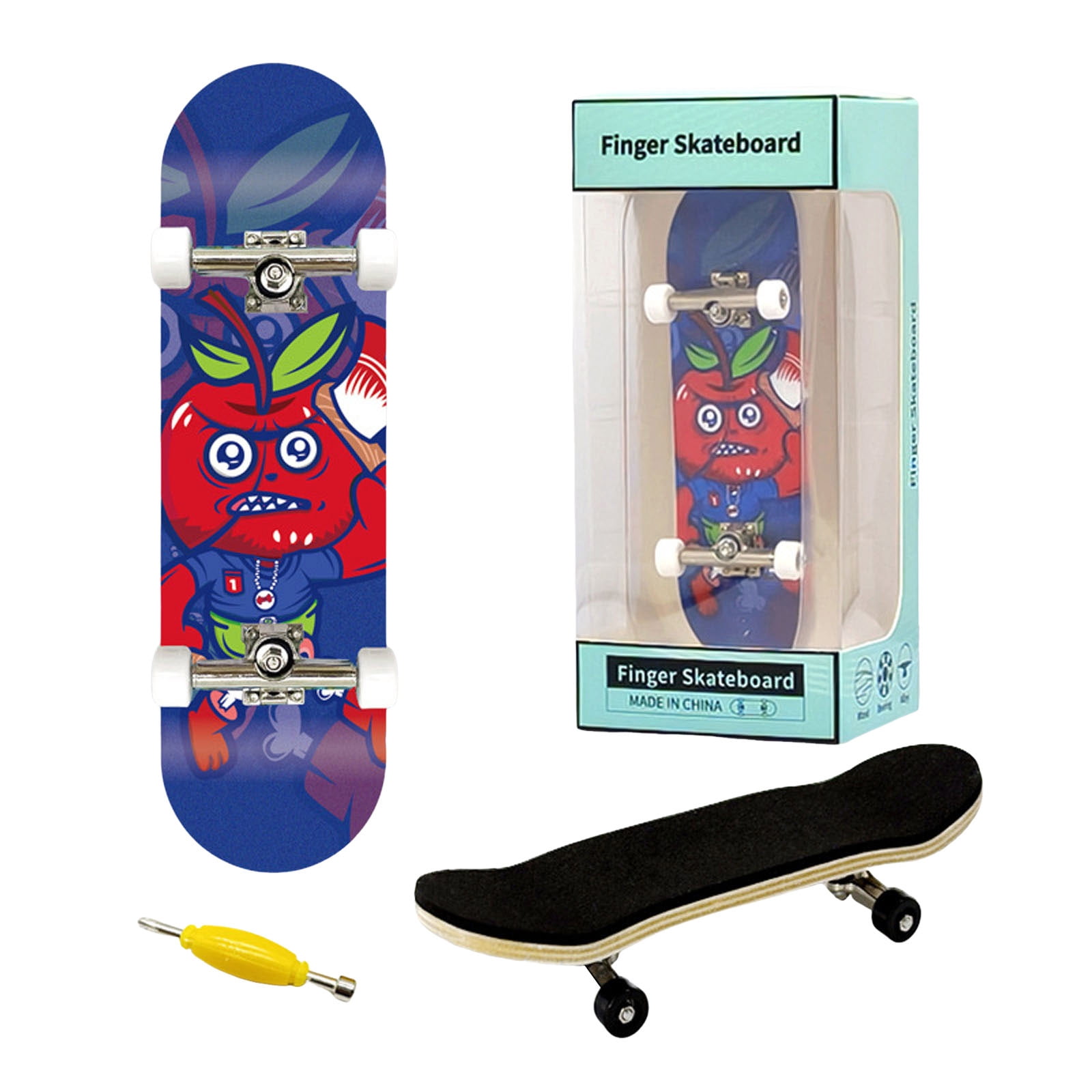 lajdalh Professional Finger Skateboards with Bottom Prints, Maple ...