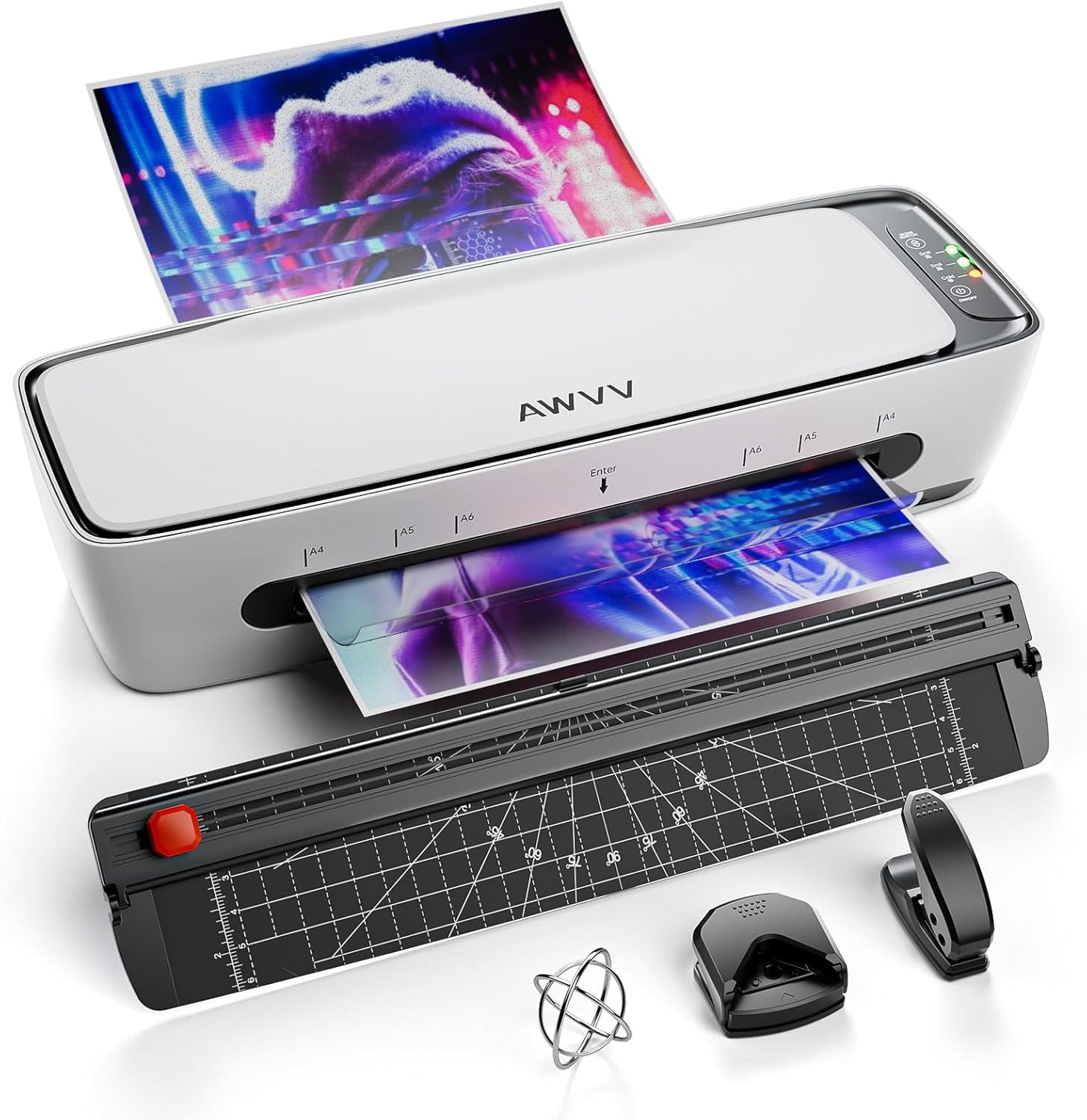 laminator, 6in 1 laminator Machine, 9 Inch A4 Laminating Machine ...