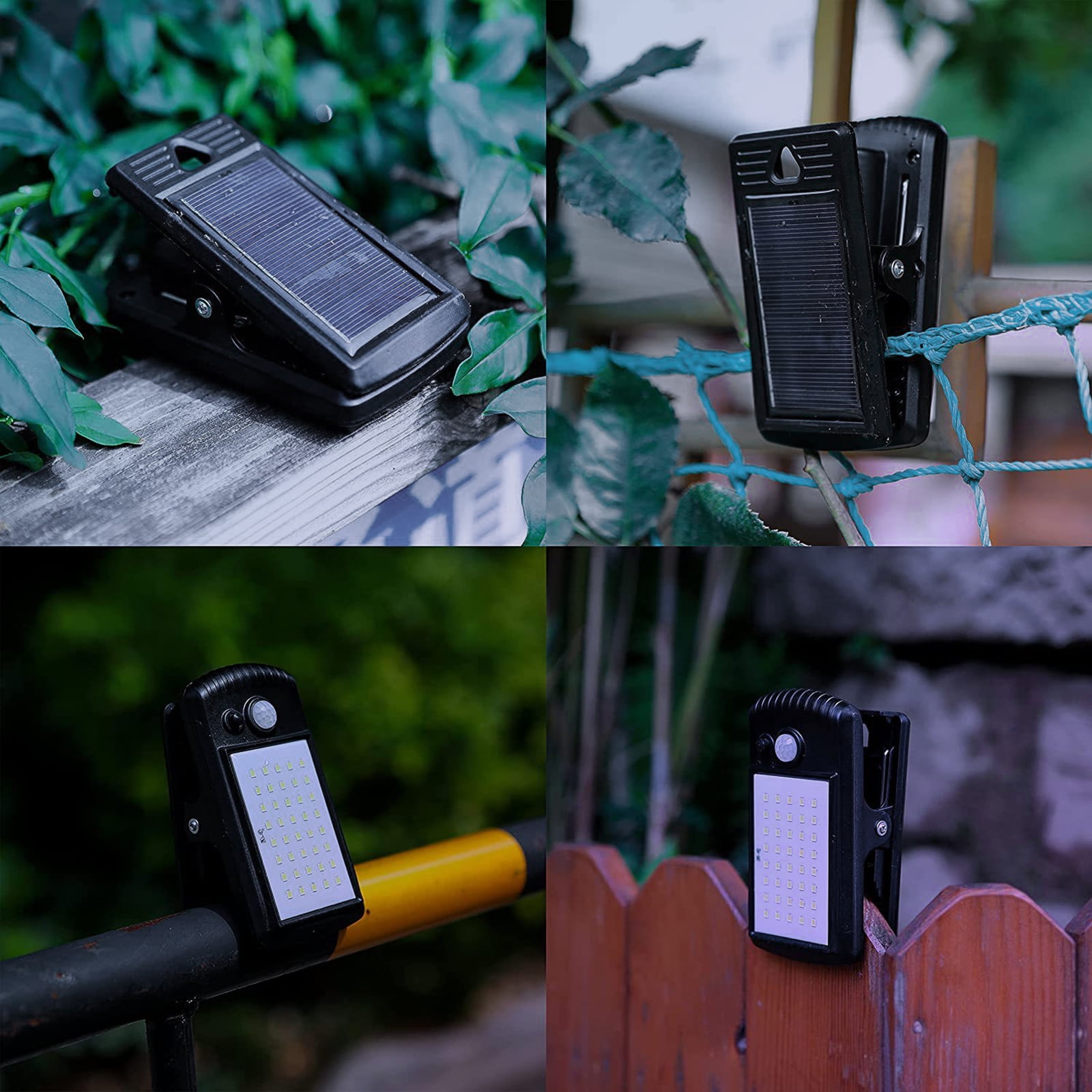 lamp,40leds Clip-on Solar Ip65 Waterproof Fence Solar Fence Deck Wall ...