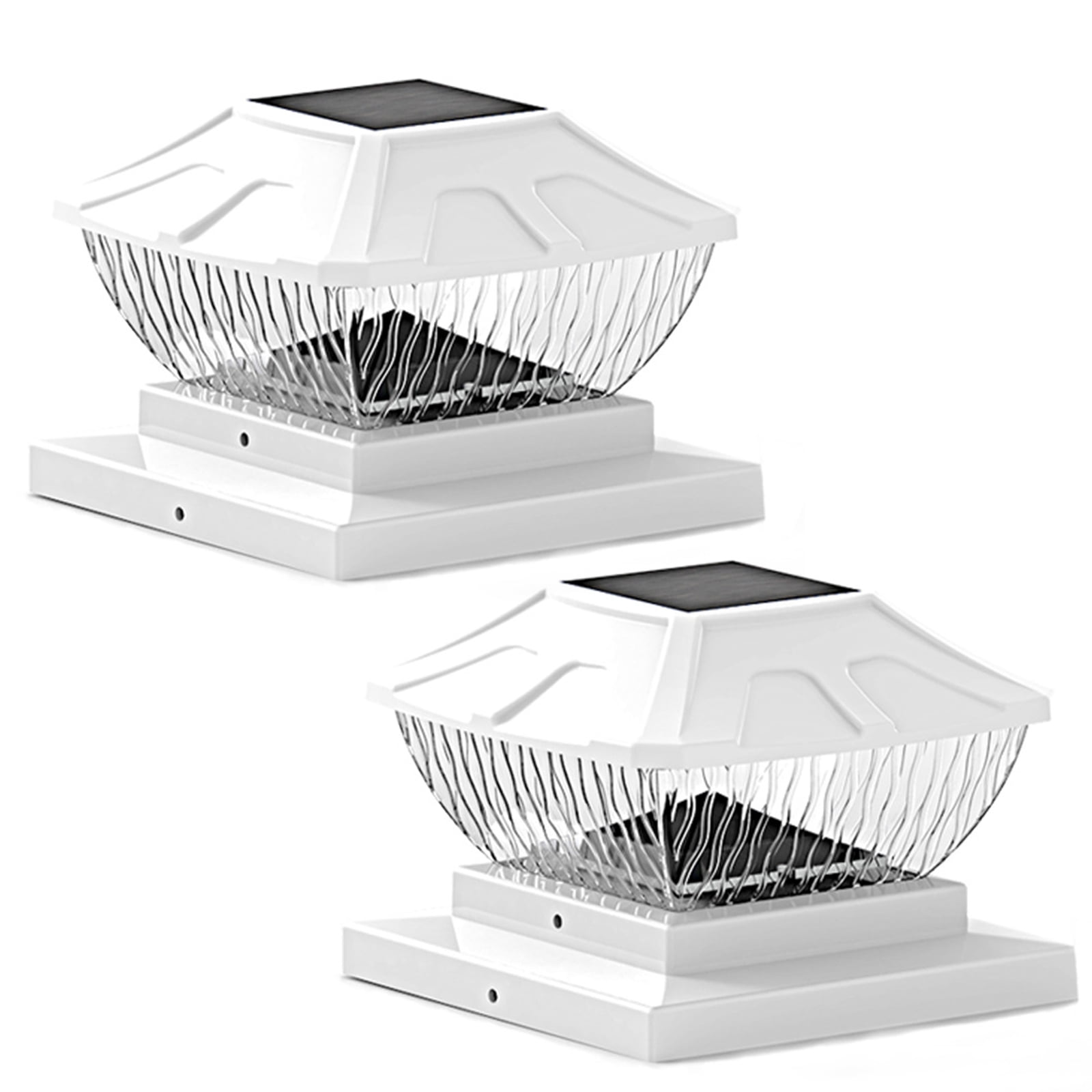 lamp,Fence Post 600mah Battery Post 6x6 Patio Fence Solar Pillar ...