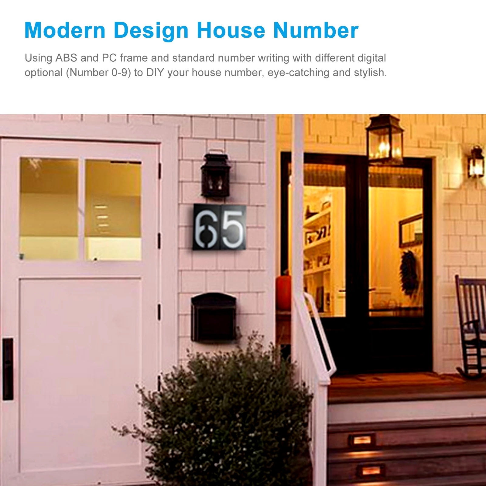 lamp,Led Address Numbers Solar Powered Solar Number Led Villa Solar ...