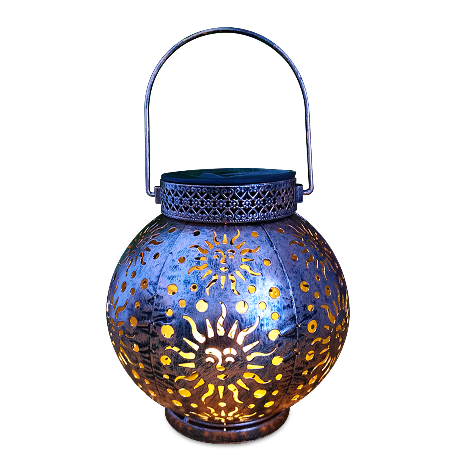 lamp,Sun Landscape Solar Iron Sun Solar Landscape Lamp Iron Sun ...