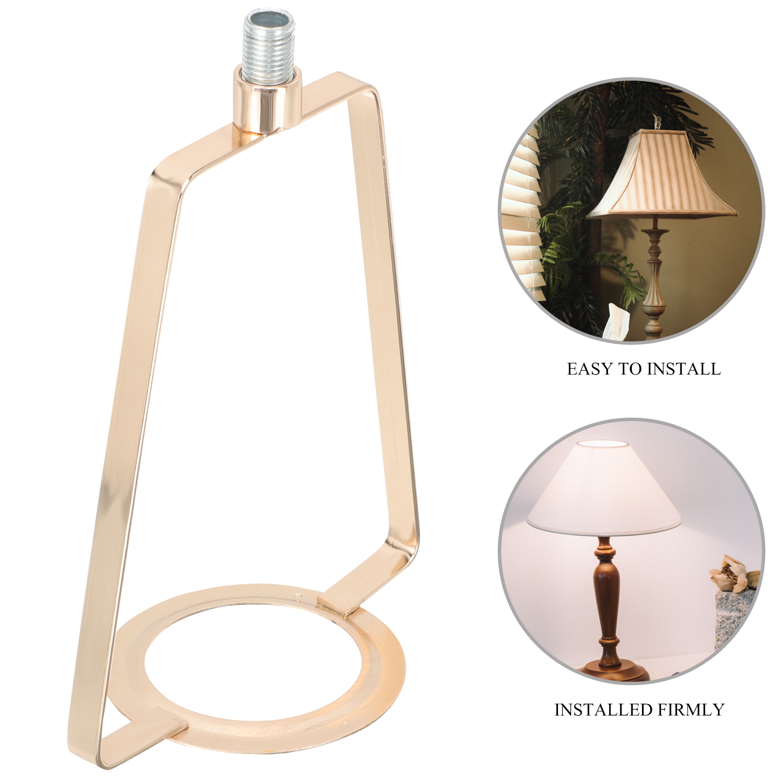 FRCOLOR Golden Lamp Harp for Table Lamp Repair Metal Shade Holder Kit ...