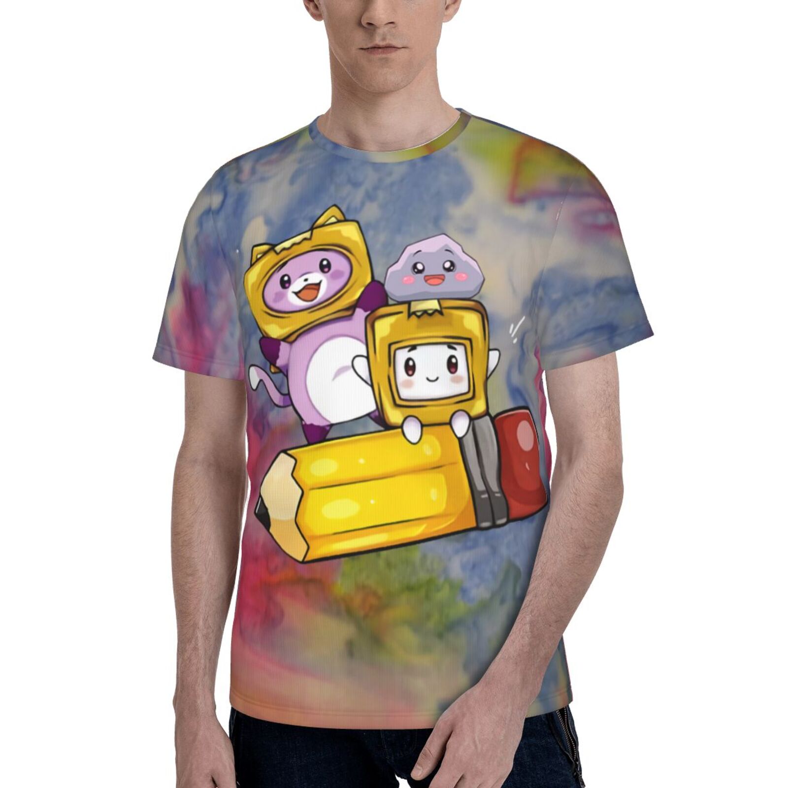 lan-ky-box Unisex Men's Women's Fashion T-Shirts Short Sleeve Sports ...