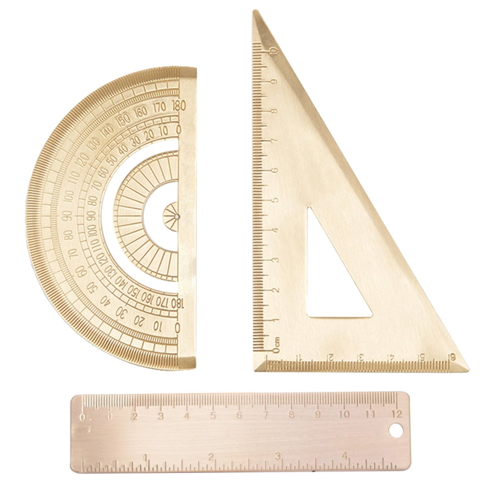 landege 1 Set Drawing Triangle Ruler Geometry Measurement Straightedge Protractor - Walmart.com