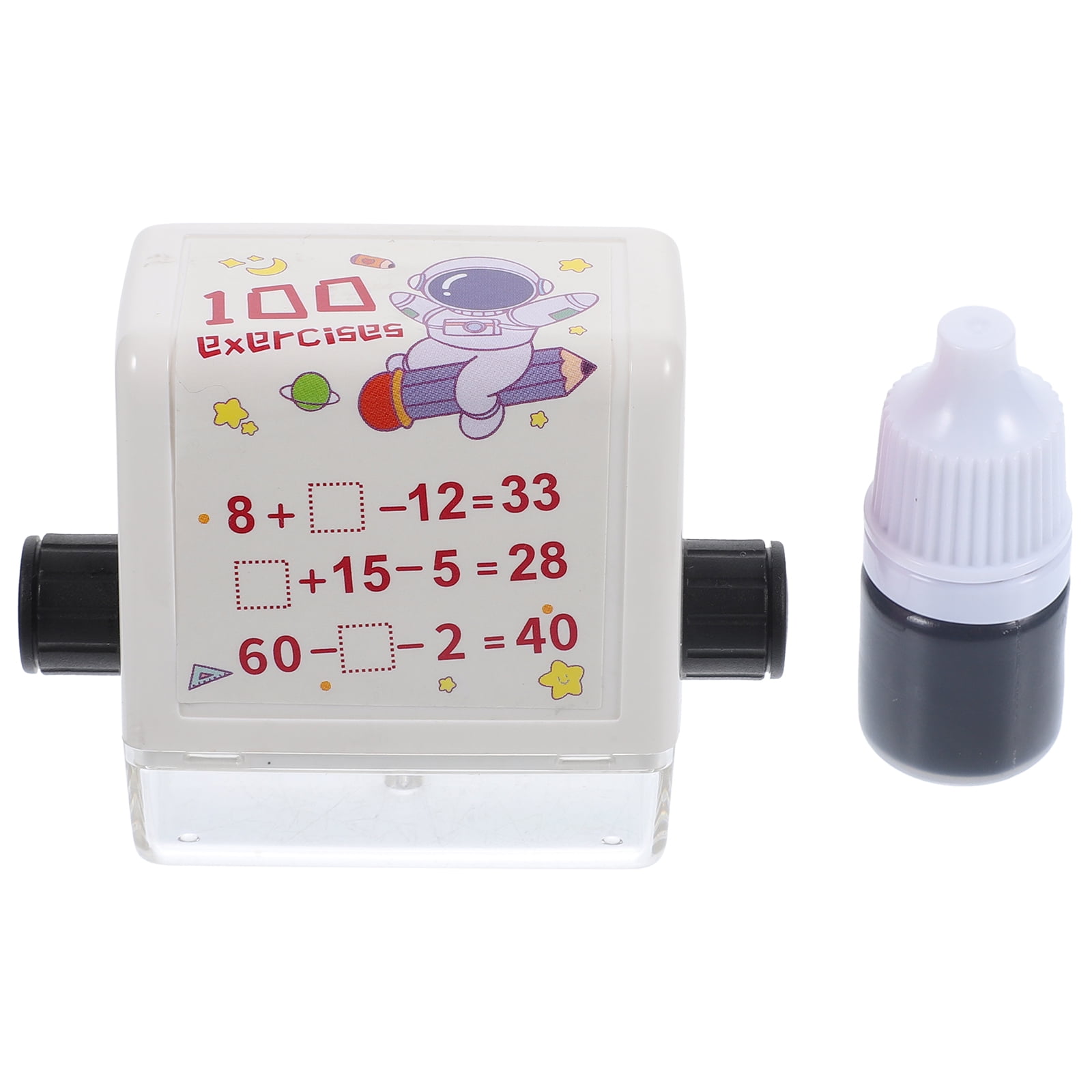 landege 1 Set of Students Math Roller Stamp Math Scroll Stamp Roller ...