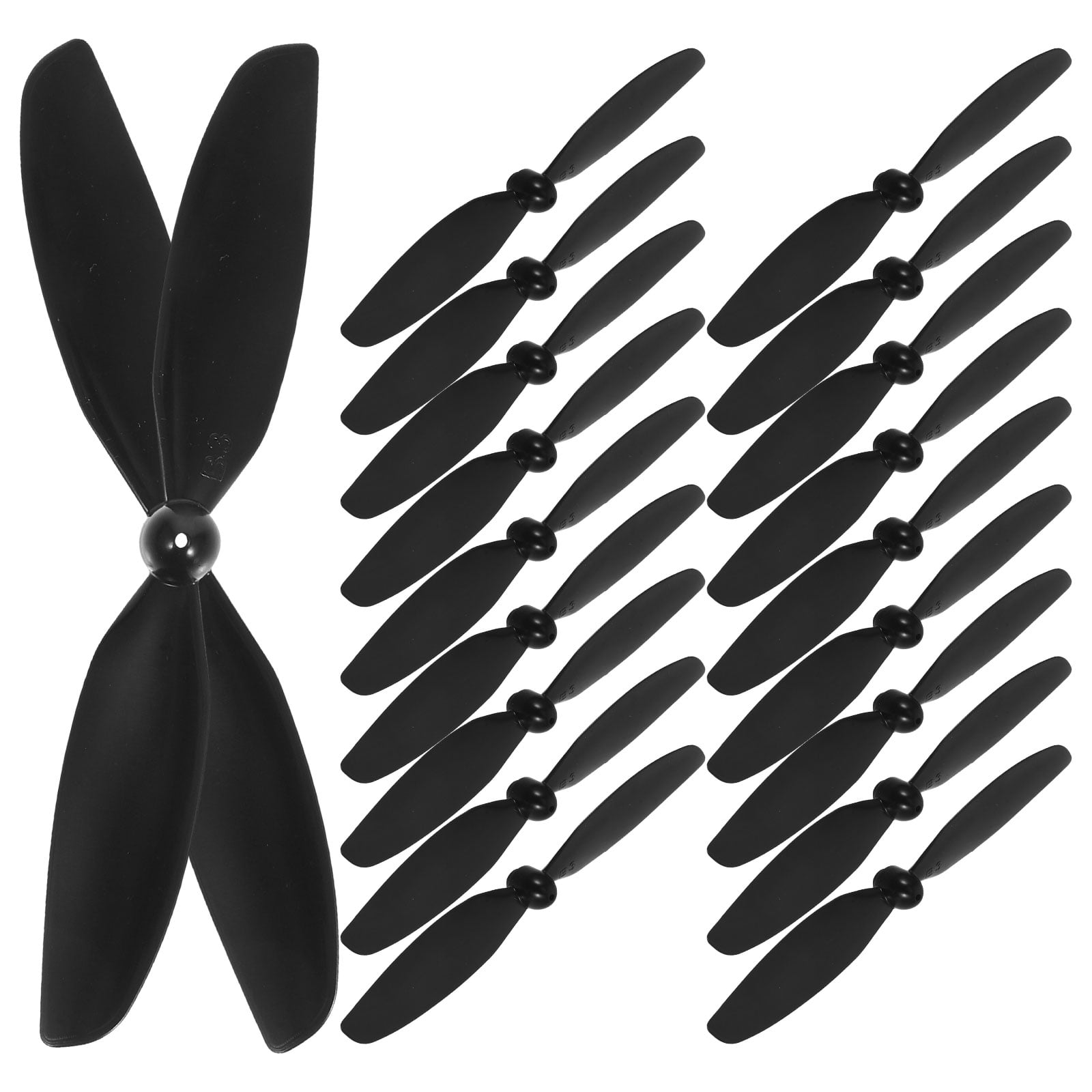 landege 10 Pairs Toy Airplane Model Propeller Parts Plastic Replacement ...