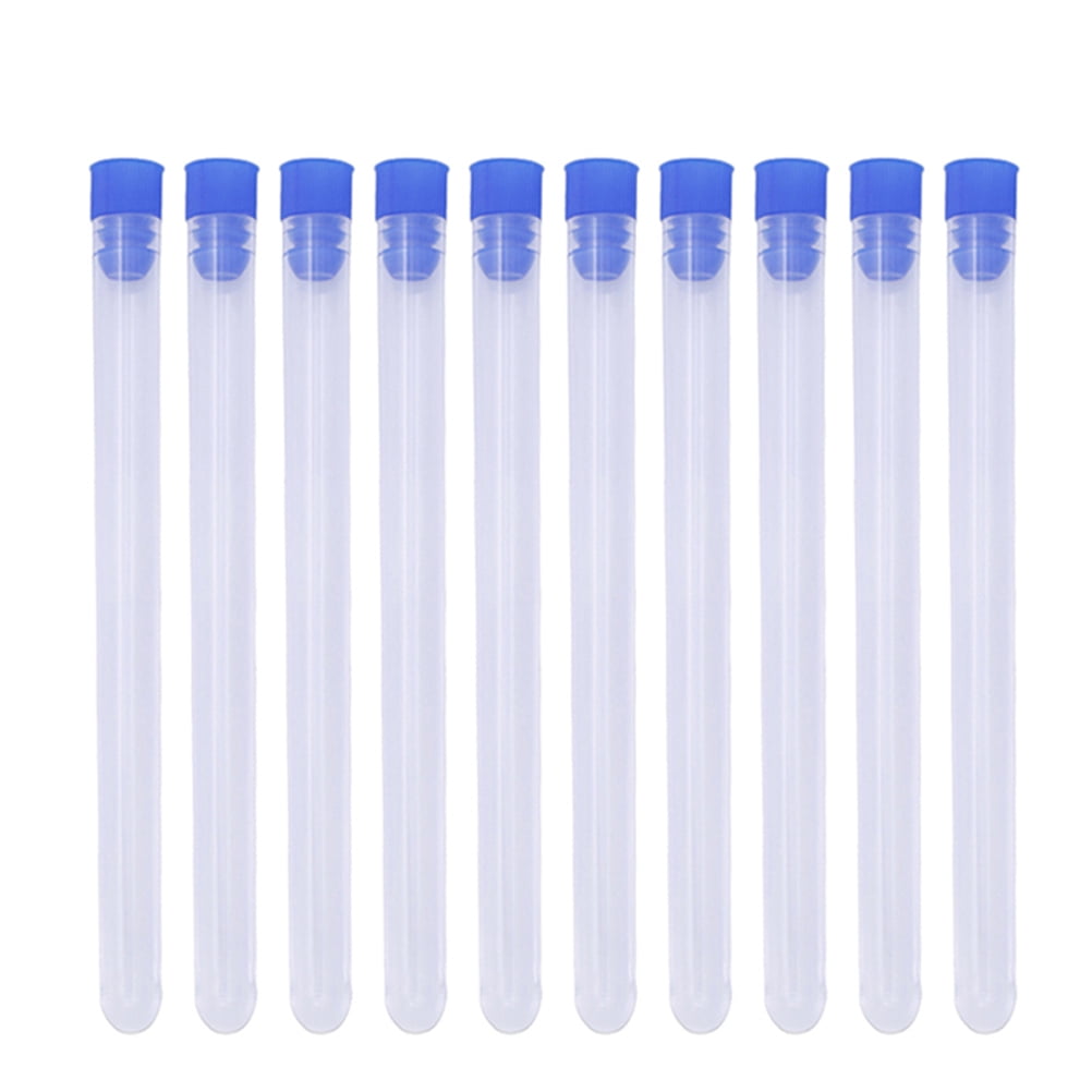 landege 10 Pcs 16x1CM Transparent Plastic Storage Bottles Needles ...