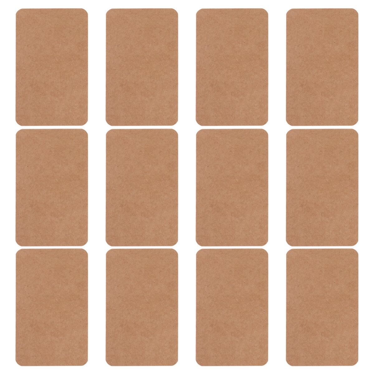 landege 100 Blank Kraft Paper Cards Vocabulary Word Message DIY Gift ...