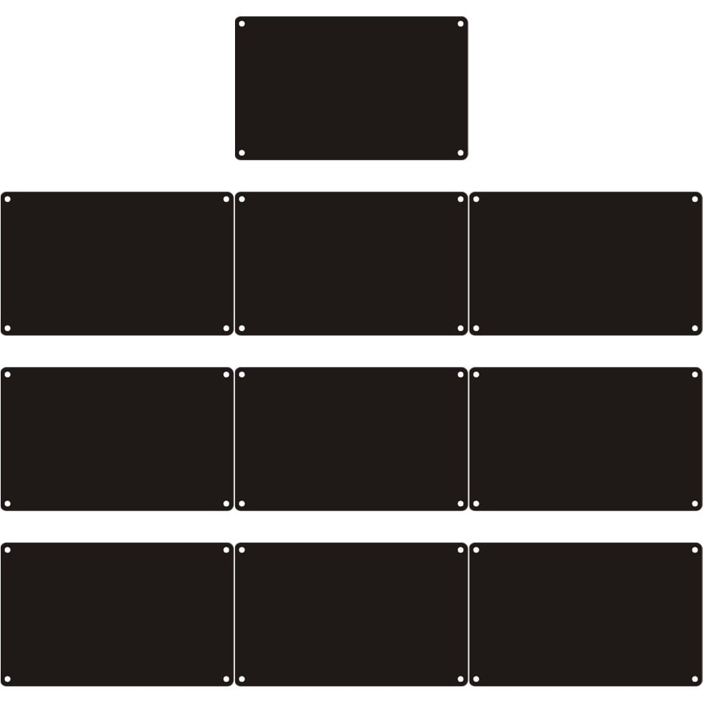 landege 10Pcs Aluminum Name Signs DIY Engraving Blank Signs Office Door ...