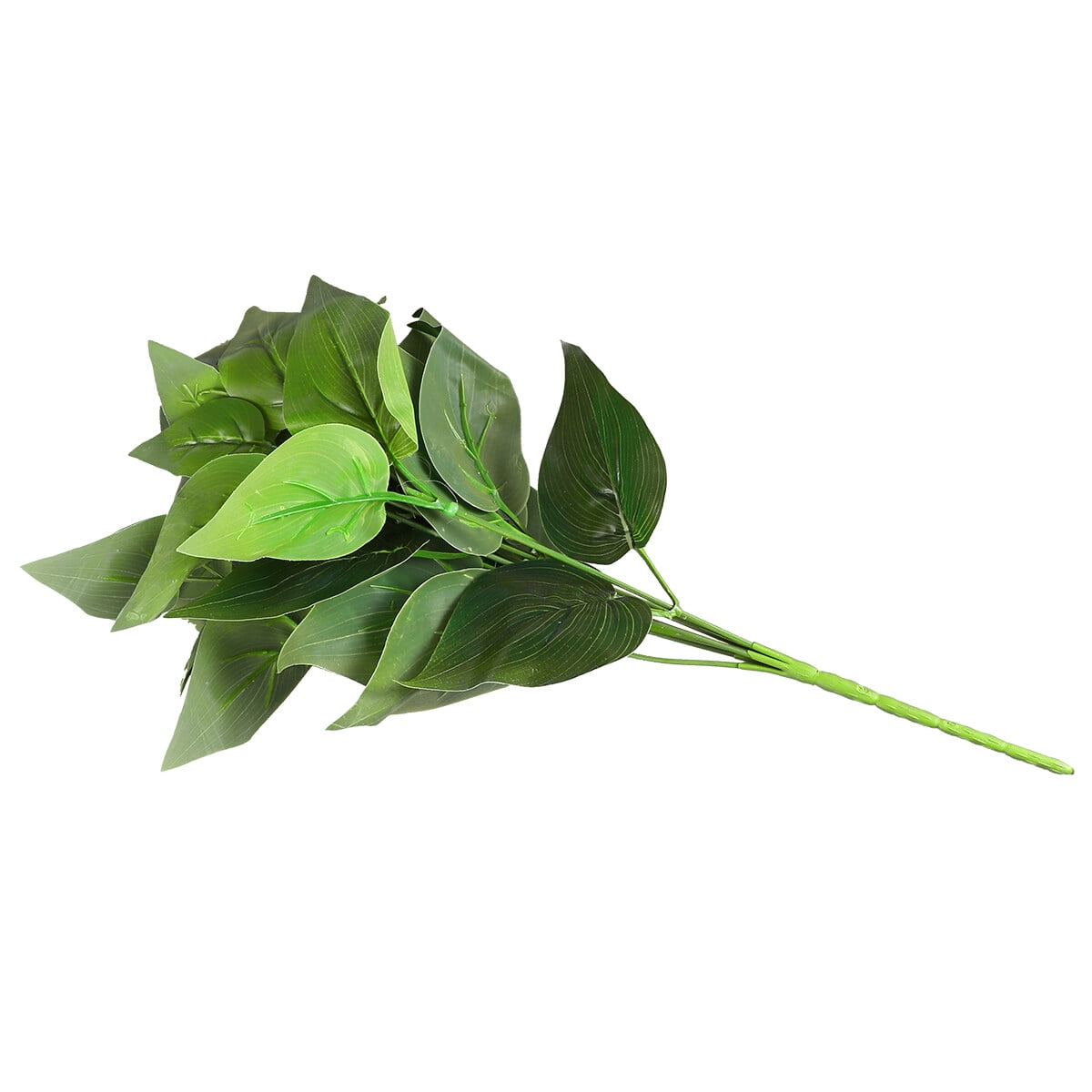landege 10pcs Artificial Tropical Scindapsus Green Single Fake Leaf for ...