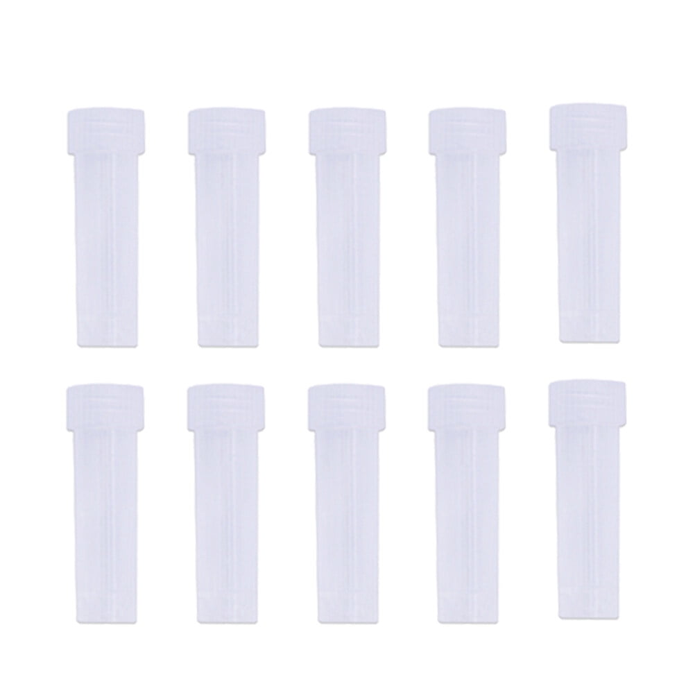 landege 10pcs Needles Storage Tube Clear Empty Storage Barrels Bottle ...