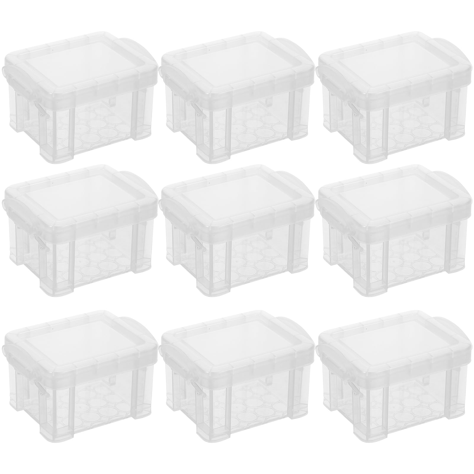 landege 10pcs Small Containers with Lids Plastic Box Small Storage Box ...