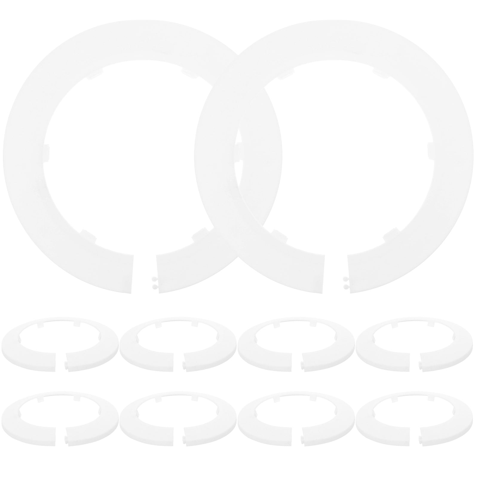 landege 10pcs Wall Flange Plastic Radiator Water Pipe Collar Cover ...