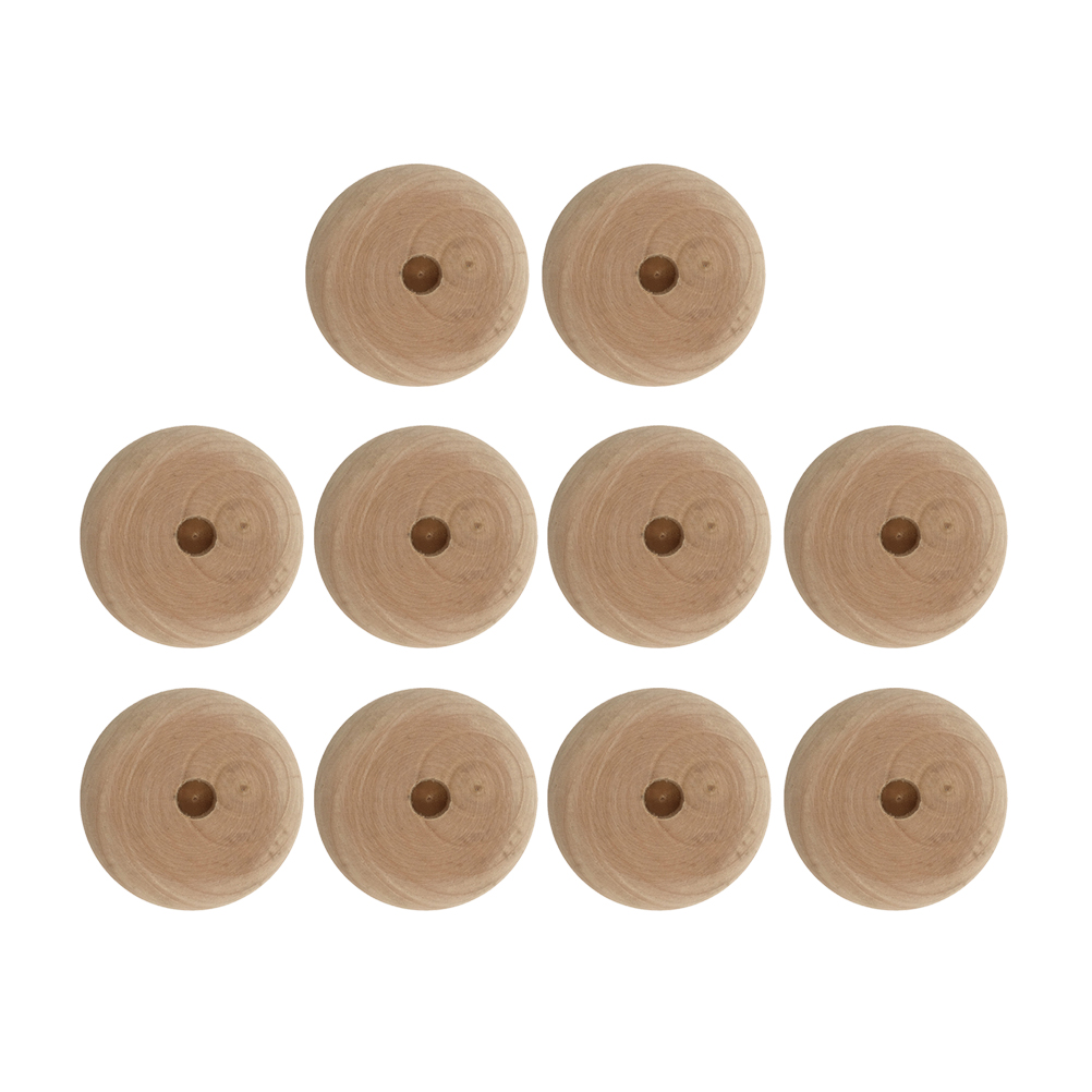landege 10pcs Wood Wheels Wood Wheels Wooden Wheels Wooden Craft Wheels ...