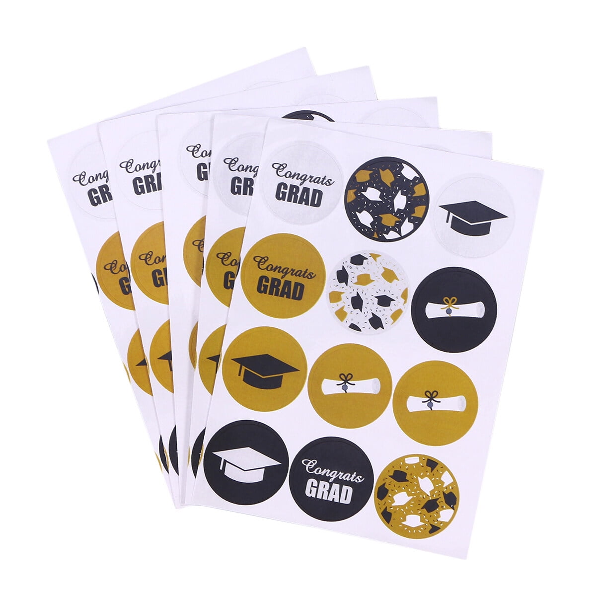 landege 144Pcs Class of 2020 Graduation Party Favor Labels|Round Label ...