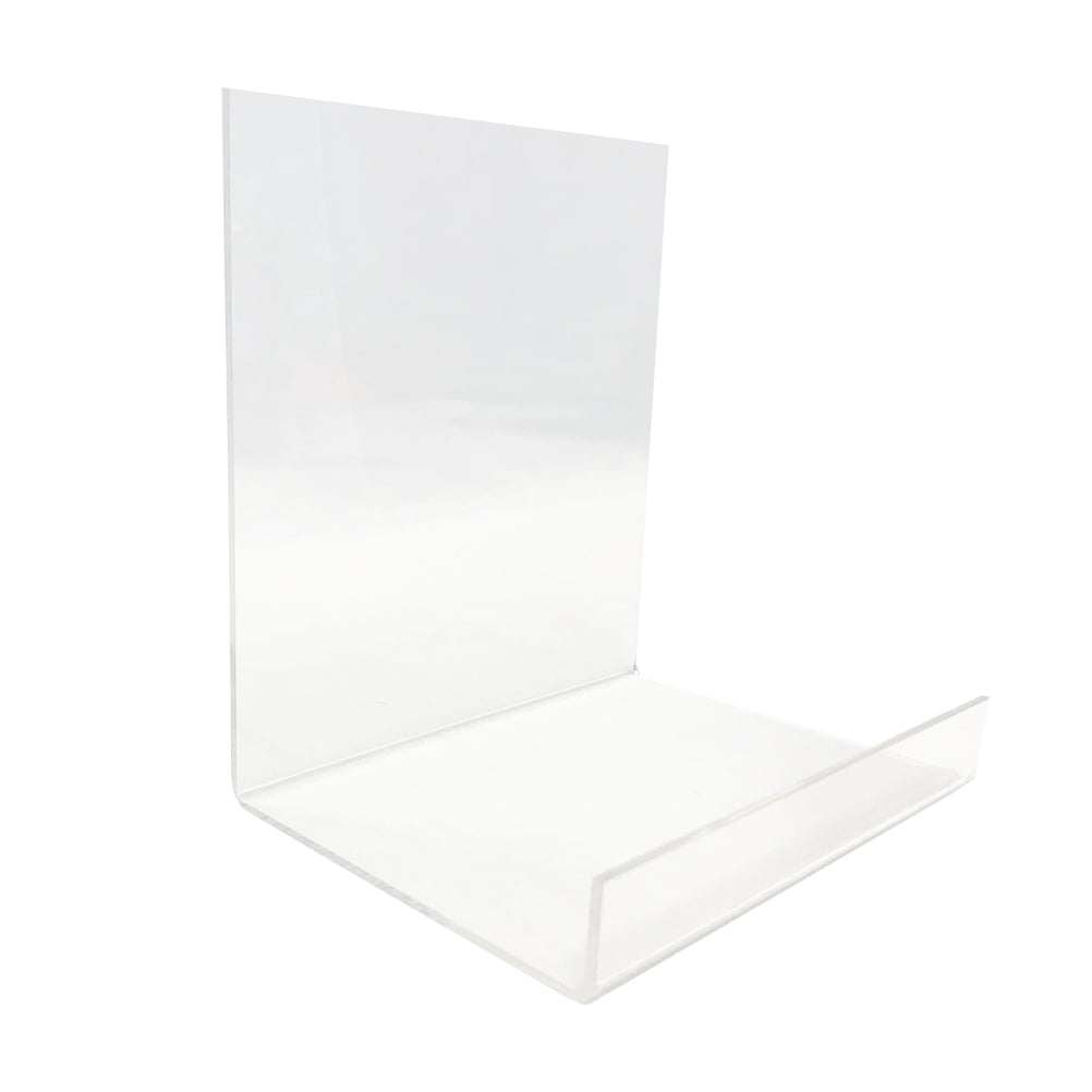 landege 2 Pcs Acrylic Bookends Easy-use Book Organizer Book Frame ...