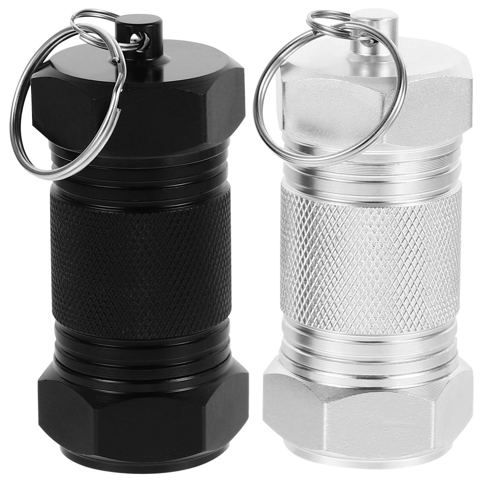 landege 2pcs Pill Bottle Key-chain Pill Container Pill Box Pill Case ...