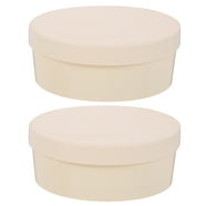 BalsaCircle Set of 4 Round Blush Floral Nesting Cardstock Gift Boxes ...