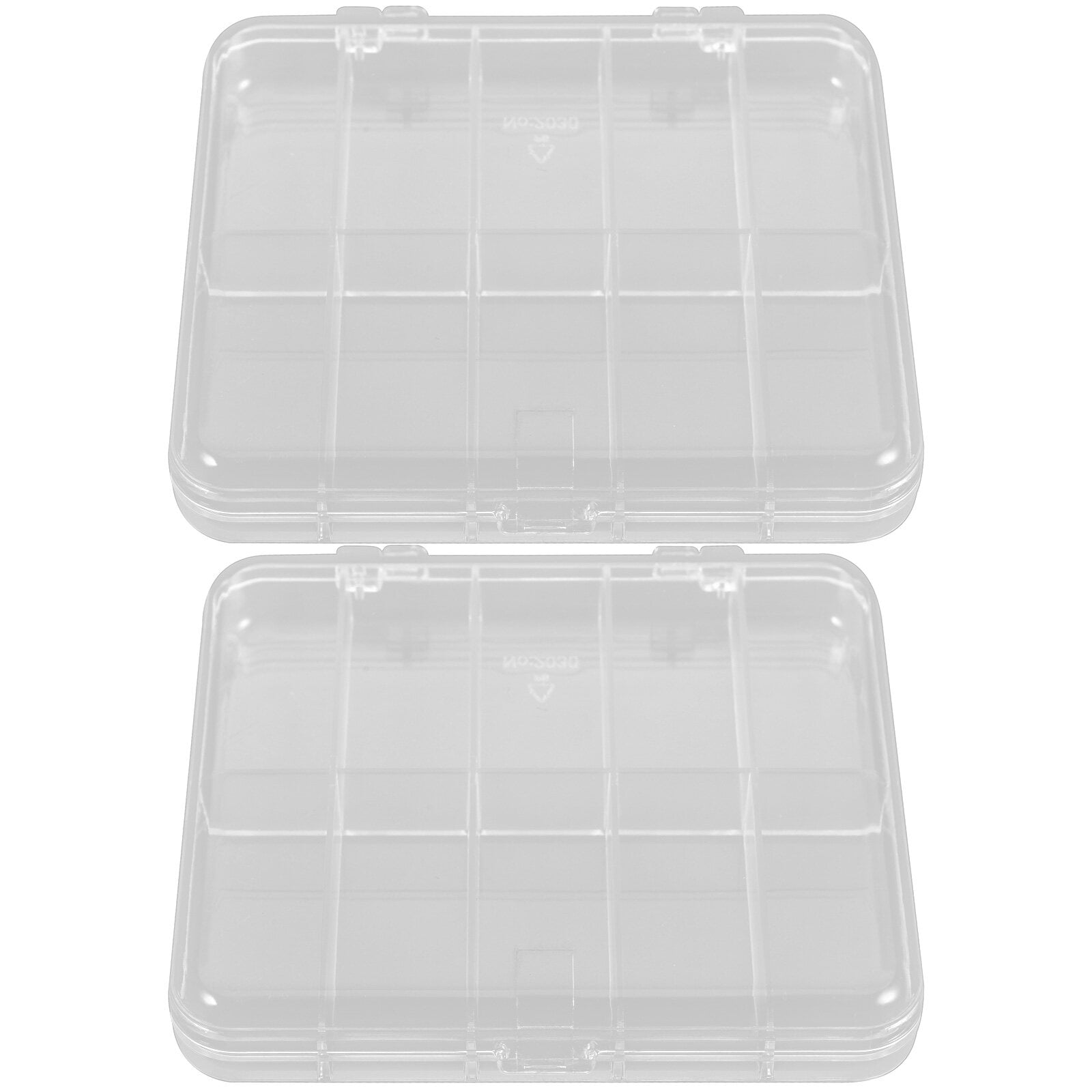 landege 2pcs Storage Containers Plastic Divider Box 8-compartment Screw ...