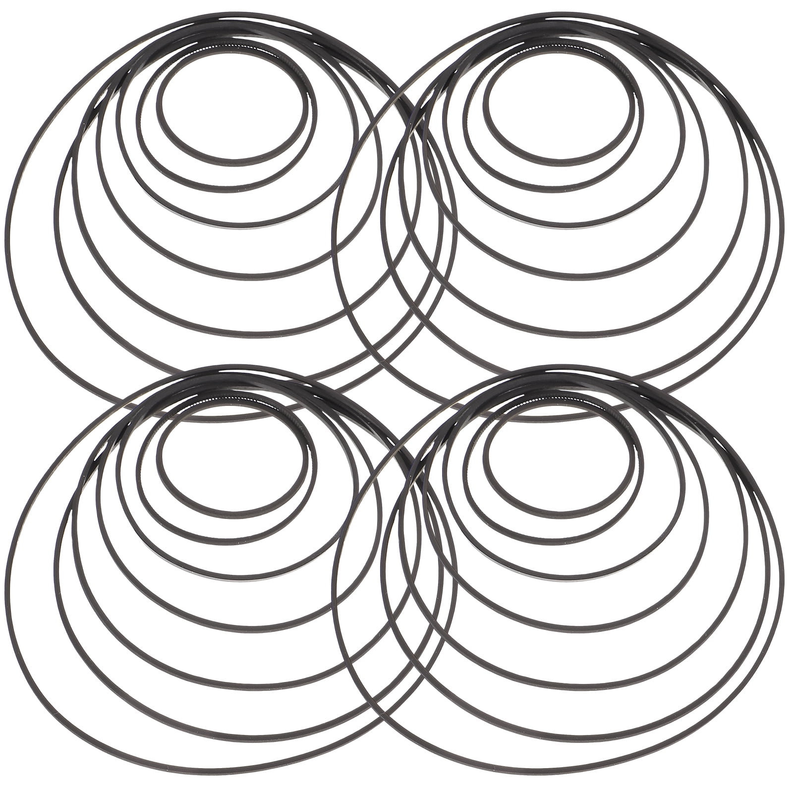 landege 50 pcs Recorder Belts Tape Recorder Belts Square Cassette ...