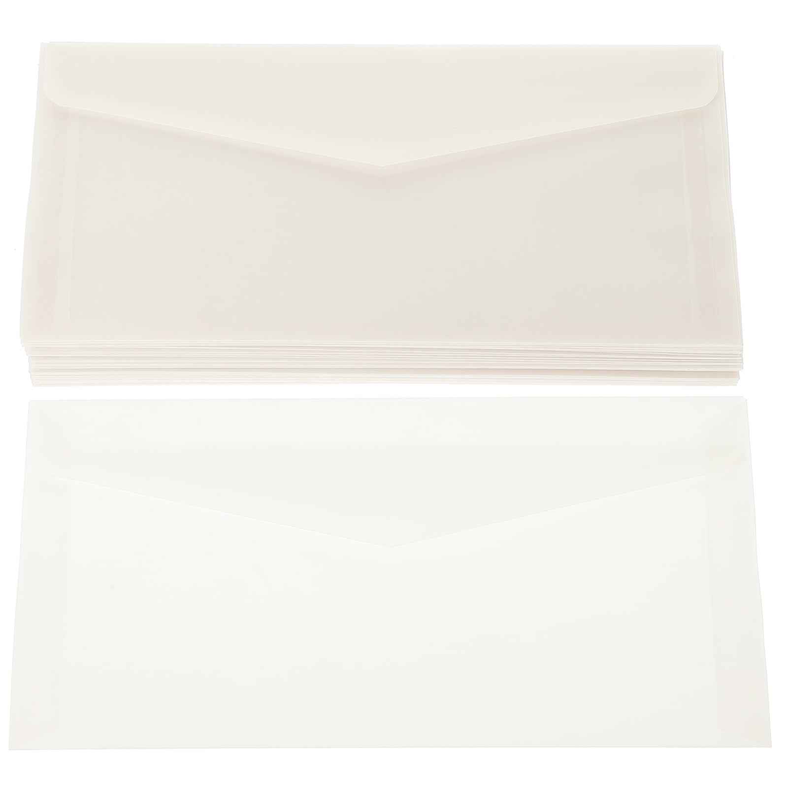 landege 50Pcs Translucent Letter Envelopes Party Blank Envelopes ...