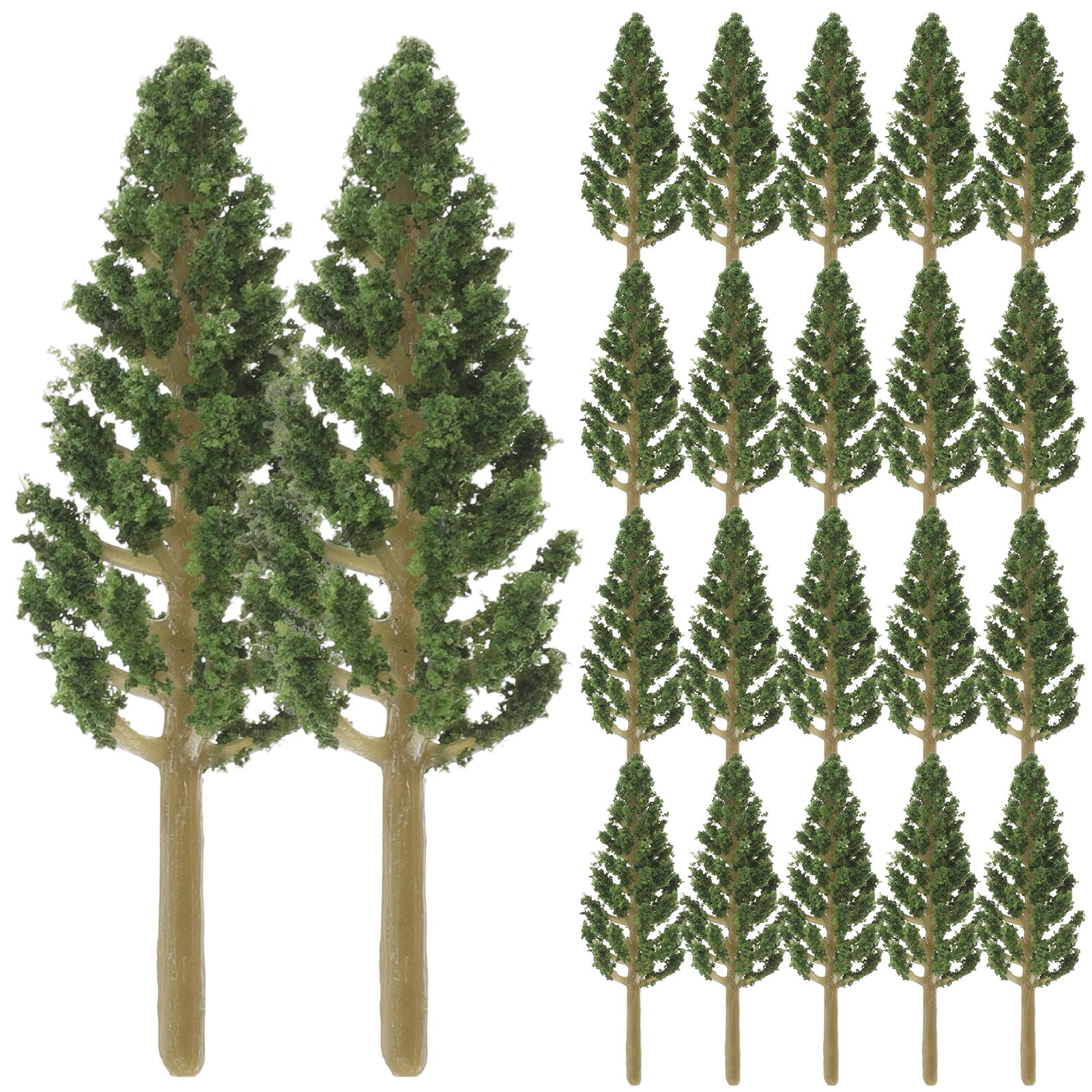 landege 50pcs Miniature Model Trees DIY Landscape Miniature Trees ...