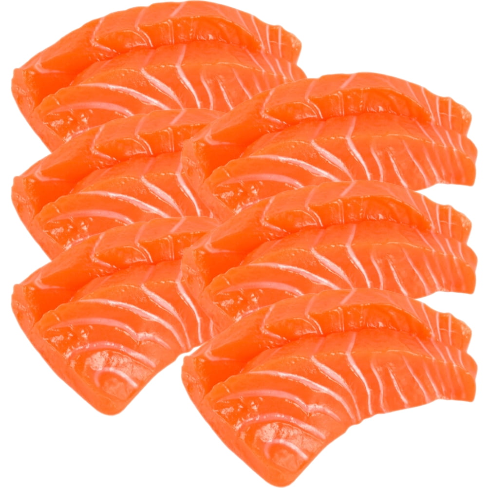 landege 6pcs Artificial Salmon Models Simulation Salmon Model ...