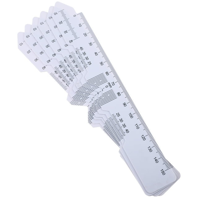 landege 6pcs Plastic Optical PD Rulers Pupil Distance Meter Eye ...