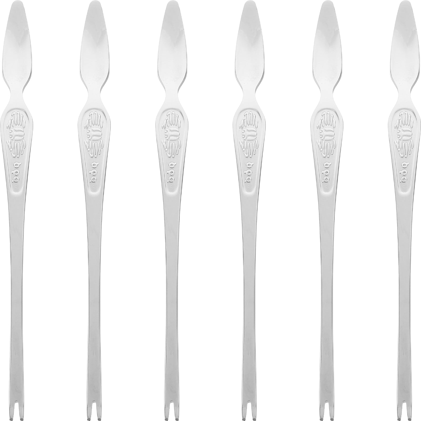 landege 6pcs Stainless Steel Crab Tool Forks Seafood Eatting Tool for ...