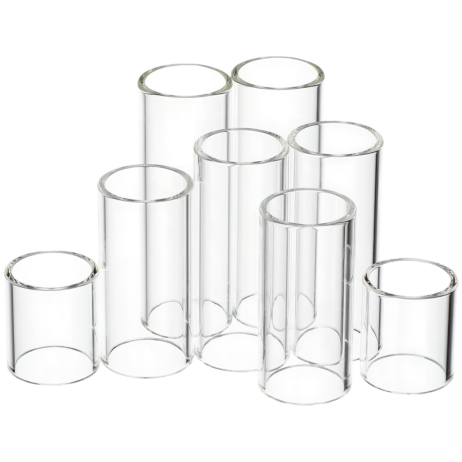 landege 8pcs Guitar Slides Glass Slides Guitar Finger Slides Guitarist ...