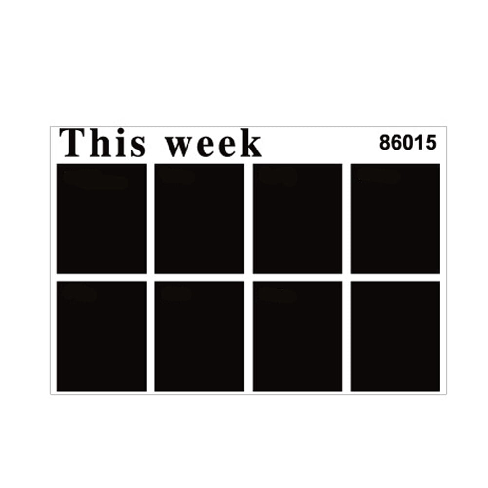 landege Chalkboard Weekly Calendar Week Plan Calendar Removable Dry ...