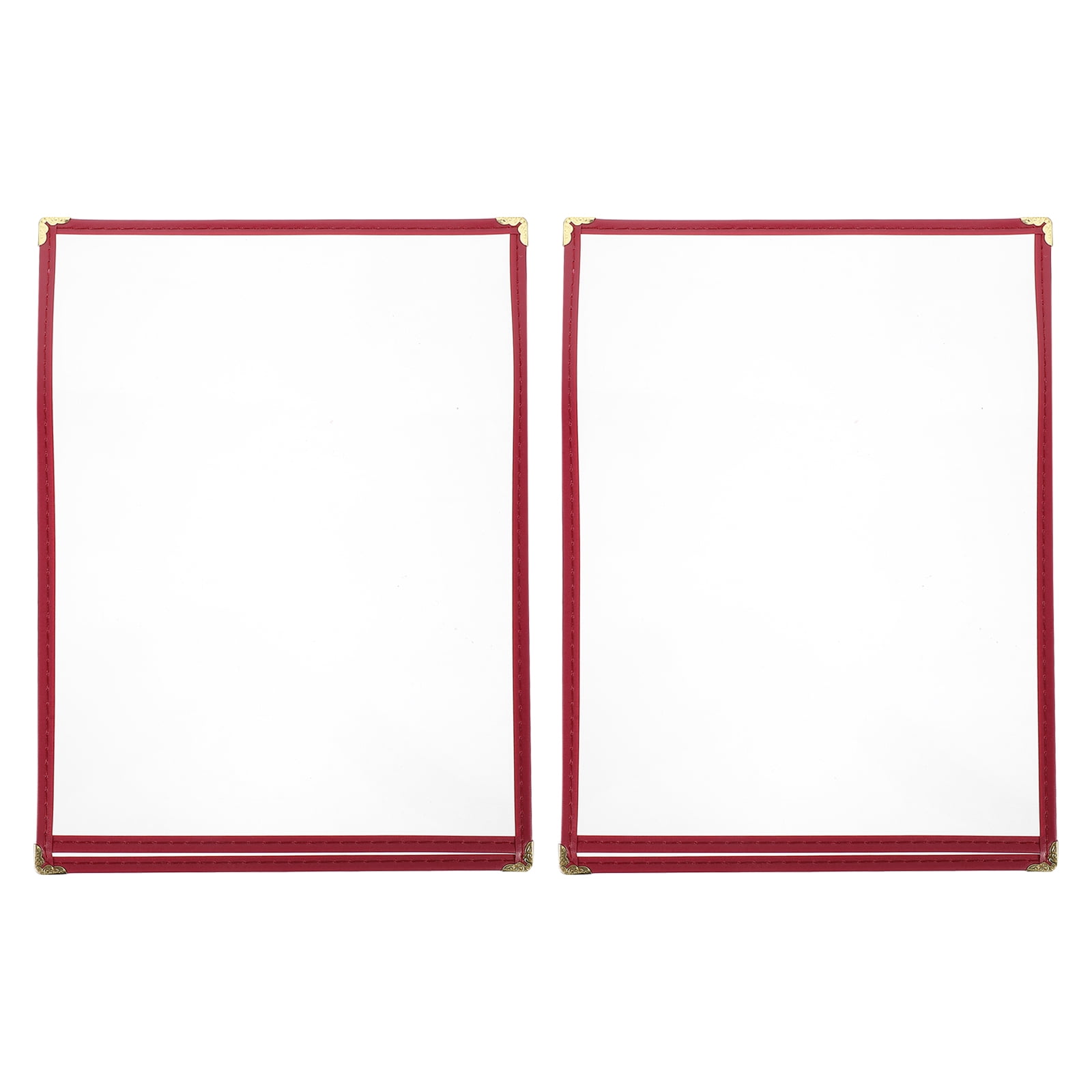 landege Clear Binder Cover Menu Binder Restaurant Looseleaf Folder ...