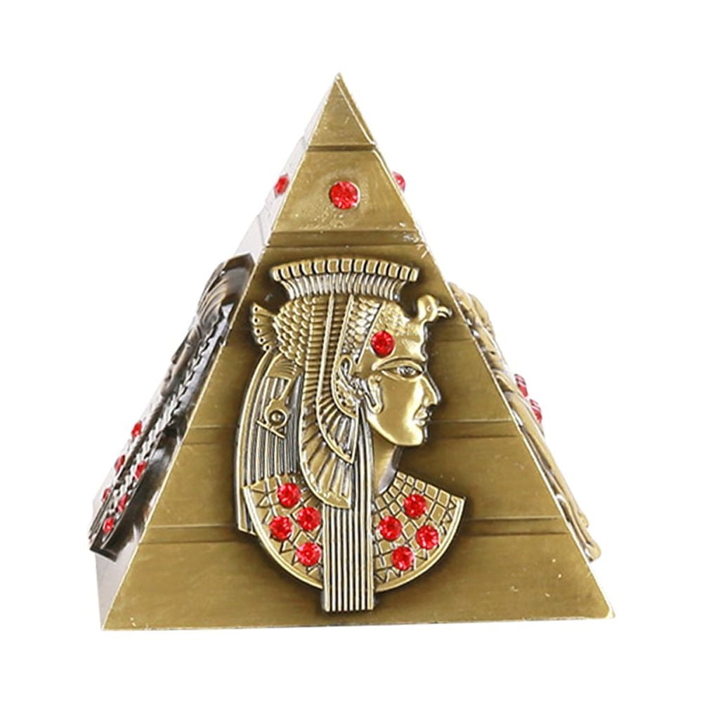 landege Egyptian Pyramids Figurine Pyramid Model Building Statue Home ...