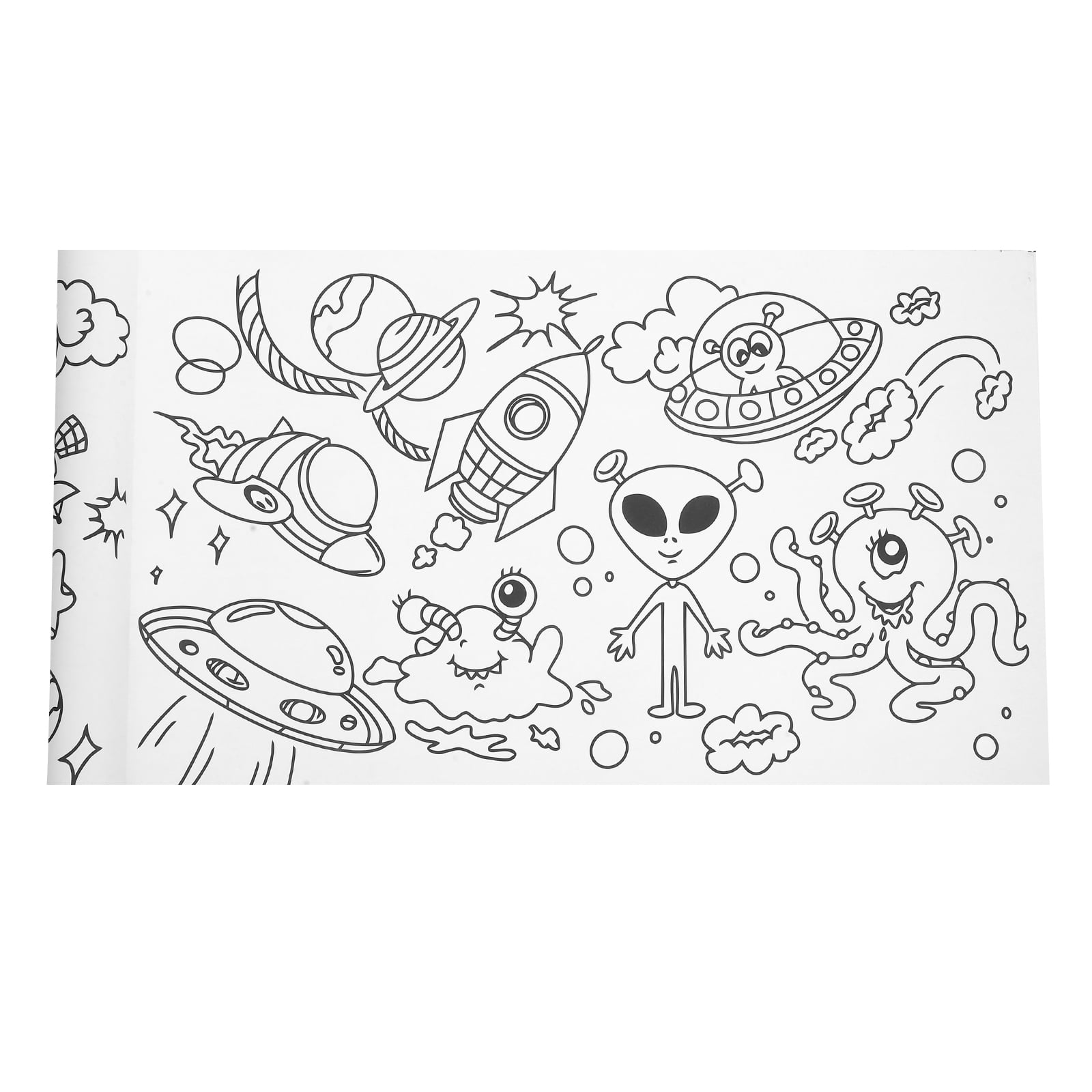 landege Giant Coloring Poster Space-Themed Coloring Roll Children's ...