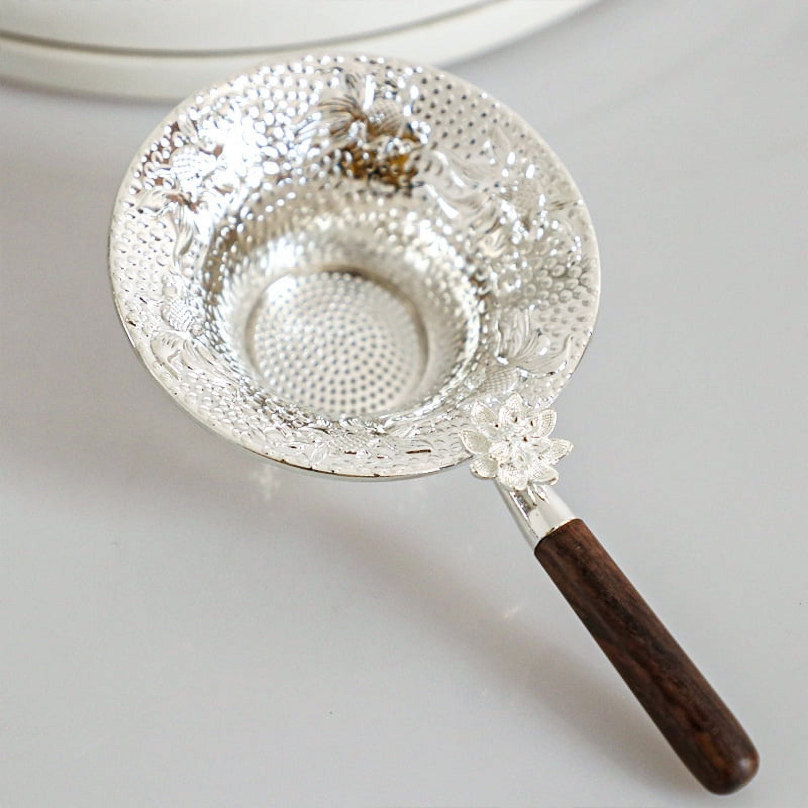 landege Loose Tea Leaf Strainer Chinese Tea Strainer with Handle Fine ...